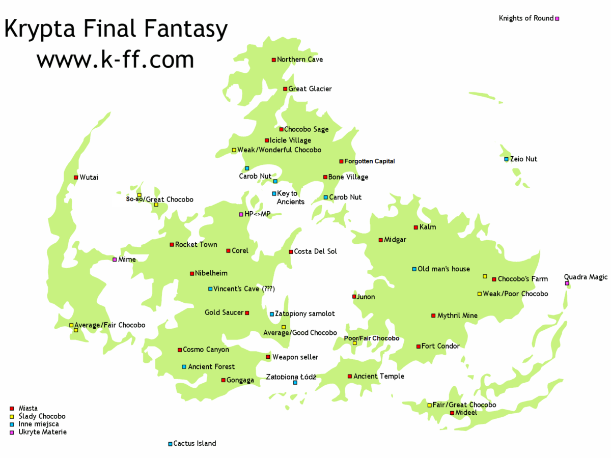 Mapa_swiata_ff7 | Mapy | Krypta Final Fantasy